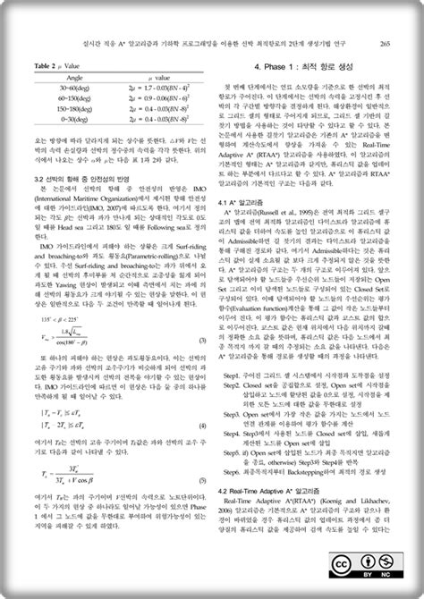 실시간 적응 A 알고리즘과 기하학 프로그래밍을 이용한 선박 최적항로의 2단계 생성기법 연구