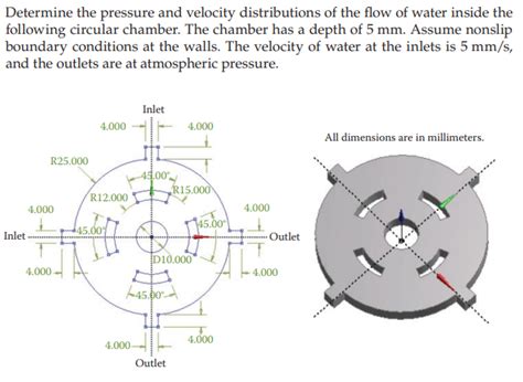 Solved Please Use ANSYS Software Determine The Pressure And Chegg