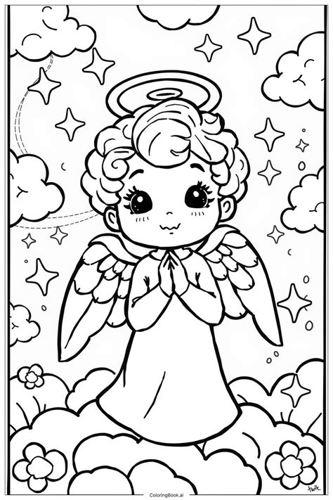 45 Dibujos De ángel Para Colorear Pdf Y Png Gratis