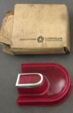 Nos Mopar Right Outer Tail Lens 1965 Dodge Dart Models Hiltop Auto Parts
