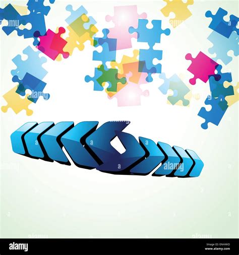 Colorful Eps10 Vector Puzzle Stylish Background Stock Vector Image And Art Alamy