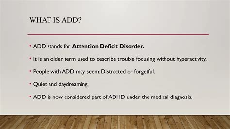 Add Vs Adhd Attention Deficit Disorder What Is The Difference Ppt Add Vs Adhd Attention Deficit Disorder What Is The Difference Ppt