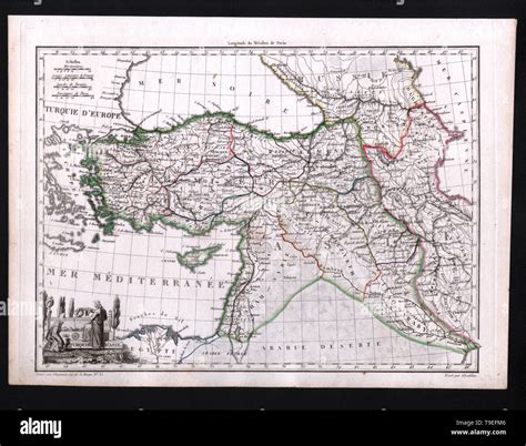1812 Malte Brun Map Of Asia Minor And The Middle East Including Turkey