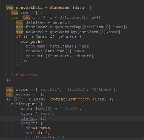 Javascript Echarts迁徙图的问题跨省，跨国都实现了，跨市的显示有问题 Segmentfault 思否