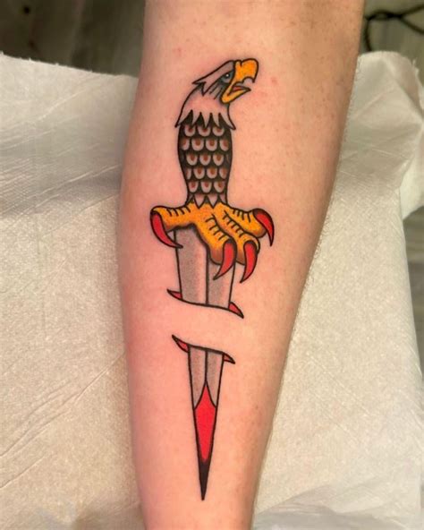 Eagle Dagger By Born Tattoos At Sweet And Sour Tattoo Amsterdam Holland