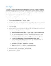 One Pager Instructions Docx One Pager A One Pager Is A Creative Response To Your Learning