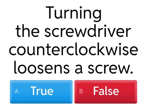 True Or False Quiz
