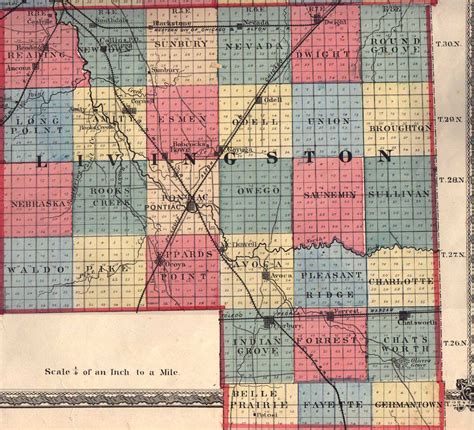 Livingston County Map Of Townships Printable Maps Online