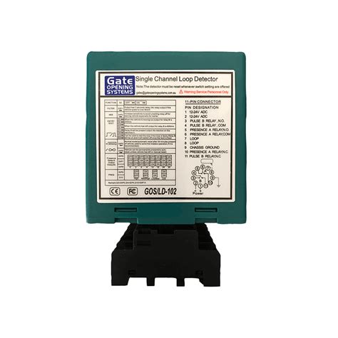 GOS LD 102 Loop Detector Single Channel Traffic Parking Detector 12 24V AC DC Gate Opening