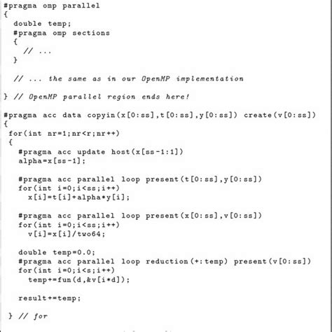 openmp implementation of algorithm 2 download scientific diagram