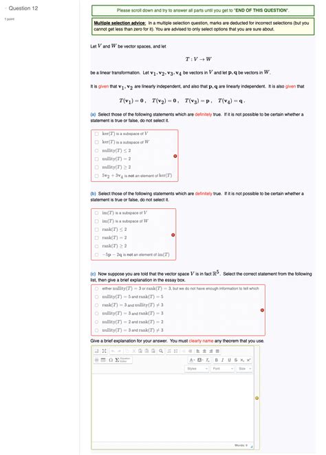 solved multiple selection advice in a multiple selection