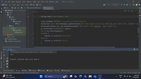 update and delete operations using jdbc in java geeksforgeeks