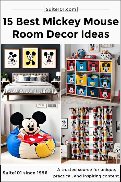 15 Mickey Mouse Room Decor Ideas To Brighten Any Room