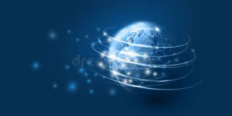Abstract Blue Minimal Style Cloud Computing Networks Structure