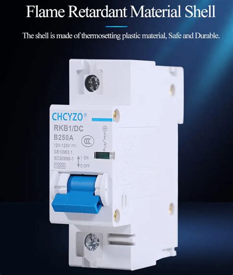 Chcyzo Battery Car Mcb Dc Circuit Breaker 250a 200a 150a 100a 80a Power