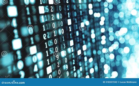 Binary Code Dynamics The Language Of Digital Data Stock Illustration