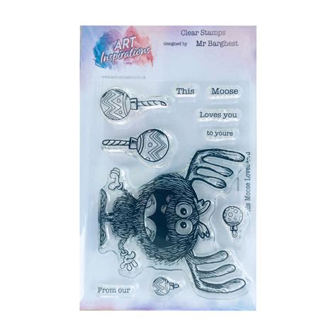 Art Inspirations With Mr Barghest Moose Loves 9 Stamps Total