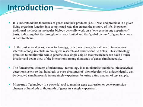 Microarray Technology Biochip DNA Chip PPTX
