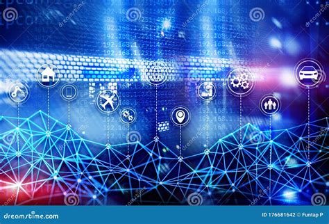 Iot Internet Of Things Digital Technology Concept Server Room