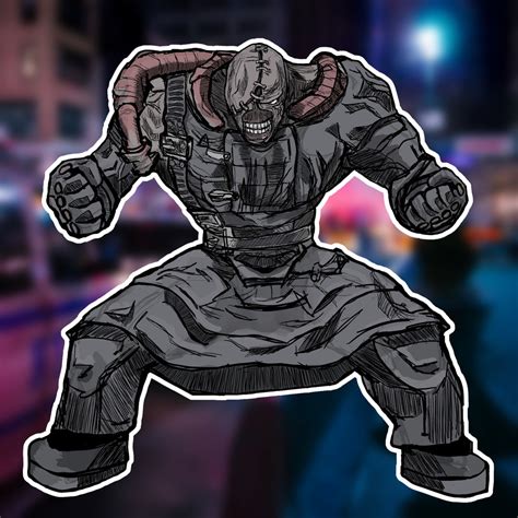 Resident Evil 3 Biohazard Nemesis Comic Book Style Inspired Sticker And