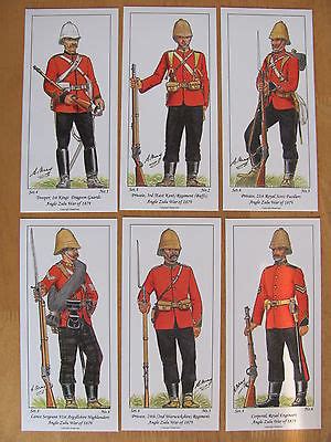 Anglo Zulu War Of 1879 Uniform Cards By Andy May Set 4 British