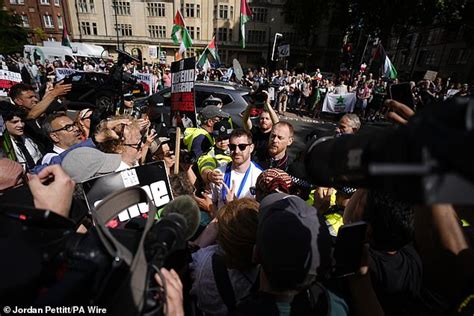 Crowds Of Kneecap Fans Waving Palestinian Flags Mob Court As Rapper Mo Chara Is Bailed After