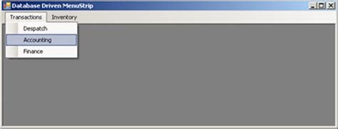Dynamic MenuStrip In Windows Forms