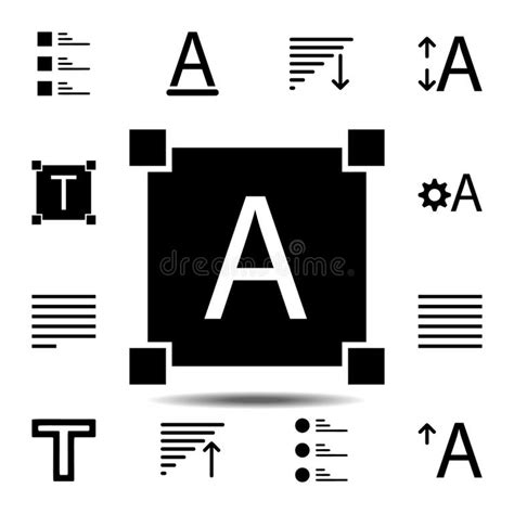 Select Text Icon Simple Glyph Flat Vector Of Text Editor Set Icons