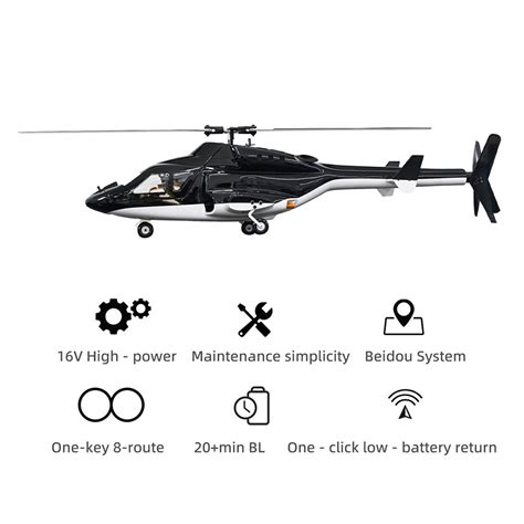 Fly Wing Airwolf V3 Scale Rc Helicopter 6ch Smart Gps Remote Control Aircraft Rtf Pnp H1 Flight