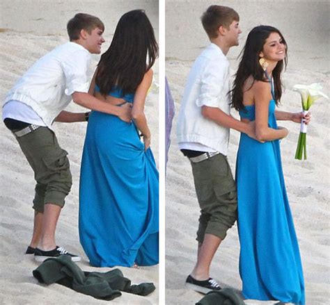 Selena Gomez And Justin Bieber Wedding Kiss
