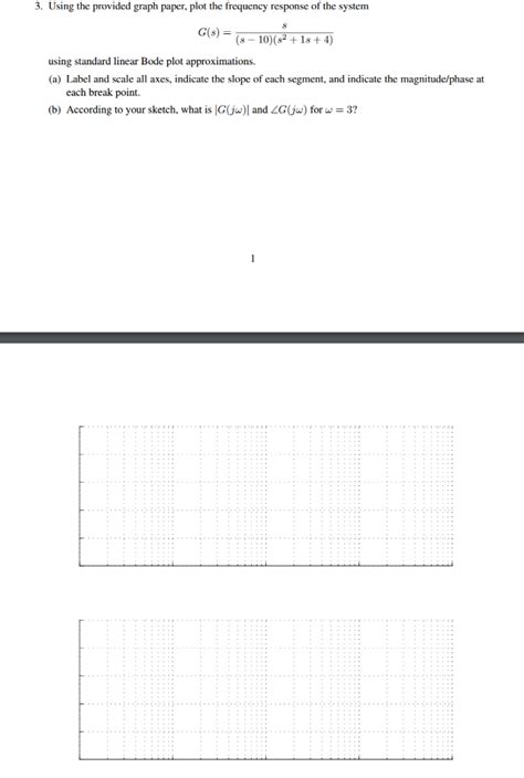 solved 3 using the provided graph paper plot the frequency