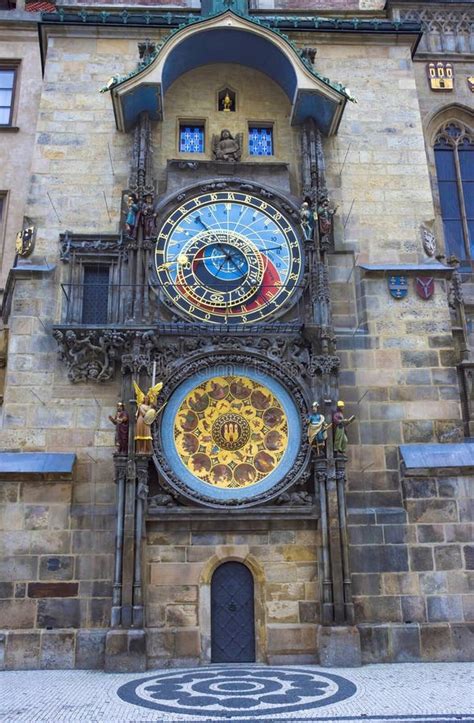 Famous Medieval Astronomical Clock Attached To The Old Town Hall Tower