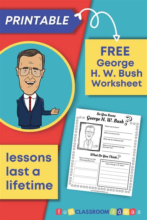 Free George H W Bush Worksheet Level Up Your Worksheets