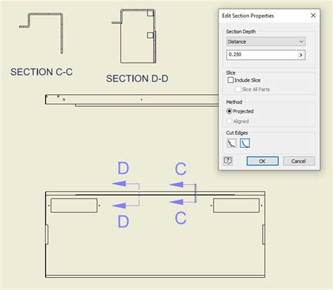 drawing section view option preset autodesk community