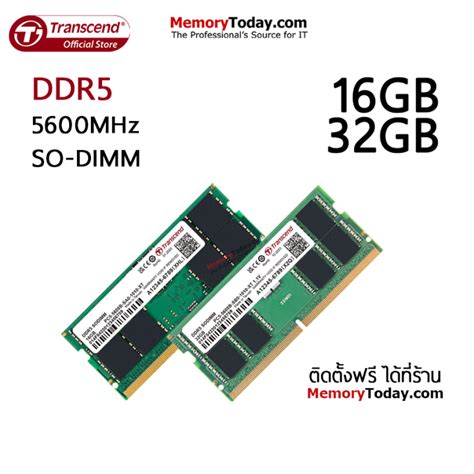 Transcend Ddr5 5600 So Dimm Memory Capacity 16gb 32gb Ram Notebook