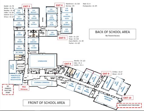 School Map For Reference Points First Day Of School Information St