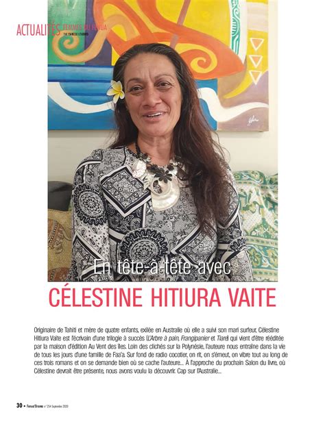 Calaméo Portrait Célestine Hitiura Vaite Fenua Orama 092020