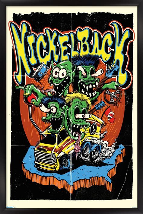 Nickelback Get Rollin Wall Poster 22 375 X 34 Framed Walmart