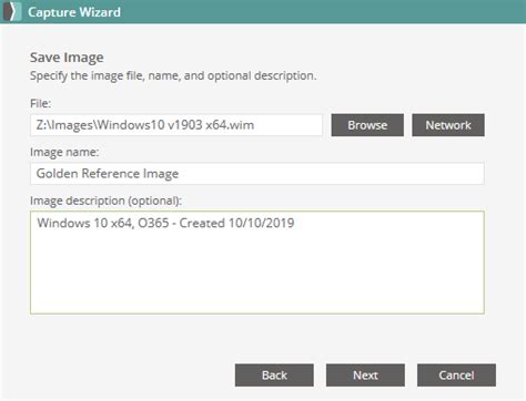 Capture An Image From A Running Virtual Machine Warm Capture SmartDeploy Help Center