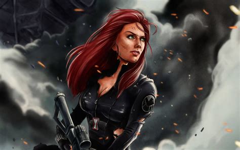 Black Widow Illustration