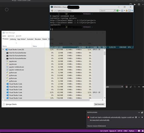 Neuron Starts Jupyter Kernel But Cant Connect To It · Issue 192 · Neuron Team Vscode Ipe · Github