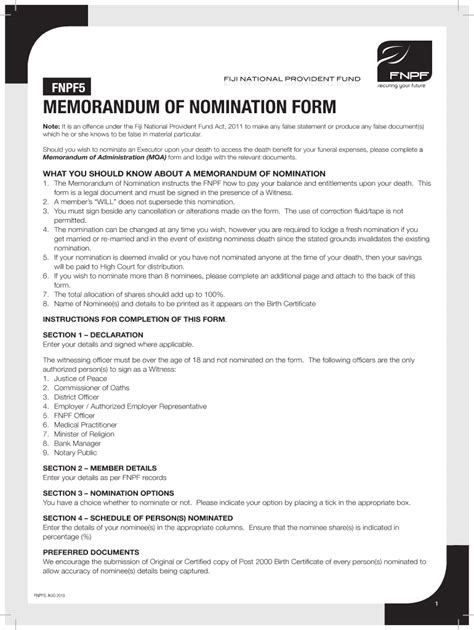 Fnpf Forms Fill Out And Sign Printable Pdf Template Airslate Signnow