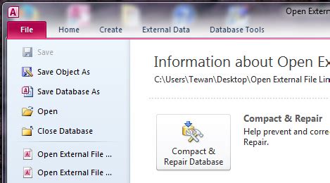 Compact And Repair Access Database IAccessWorld Com