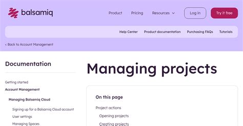 How To Create And Manage Wireframe Projects In Balsamiq Cloud Balsamiq Documentation