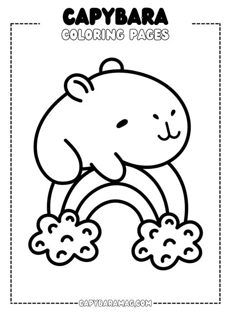 Capybara Coloring Pages Free Pdf Printables In 2025 Coloring Pages