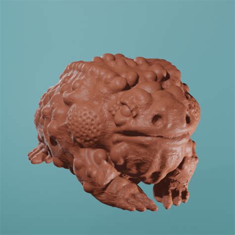 3d Printable Giant Toad By Ch3rt1la