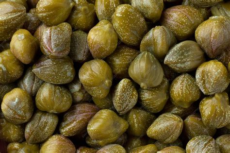 Premium Photo Pickled Capers Close Up Full Frame