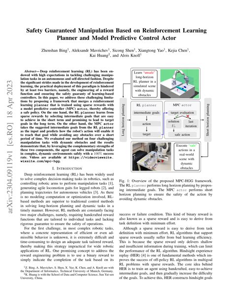 (PDF) Safety Guaranteed Manipulation Based on Reinforcement Learning Planner and Model ...