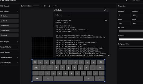 Early Preview Of A Drag And Drop Lvgl Gui Builder Looking For