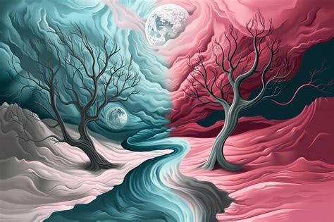 Craft A Background That Explores The Concept Of Duality How Can We Use Contrasting Elements To